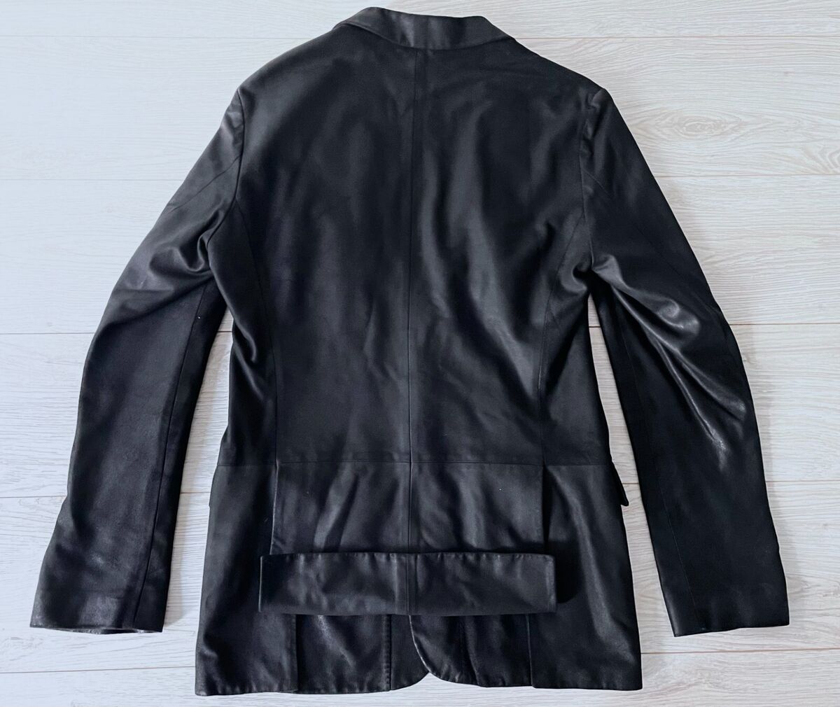 Vintage Gucci x Tom Ford Black Peak Lapel Leather Jacket Vintage Gucci x Tom Ford Black Peak Lapel Leather Jacket