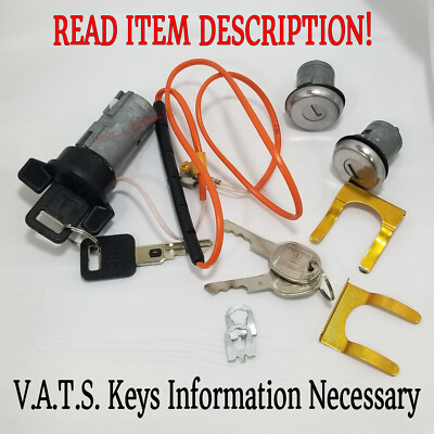 Ignition Switch Cylinder and Door Locks For GM VATS Vehicles Include 2 ...