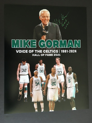 MIKE GORMAN "BOSTON CELTICS ANNOUNCER" AUTOGRAPHED 16x20 PHOTO | eBay