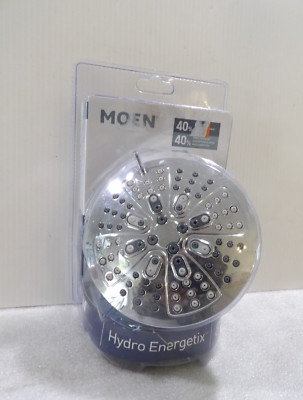 Moen 200W0 Hydro Energetix 8 Spray 4.75 Inch Fixed Shower Head Polished ...