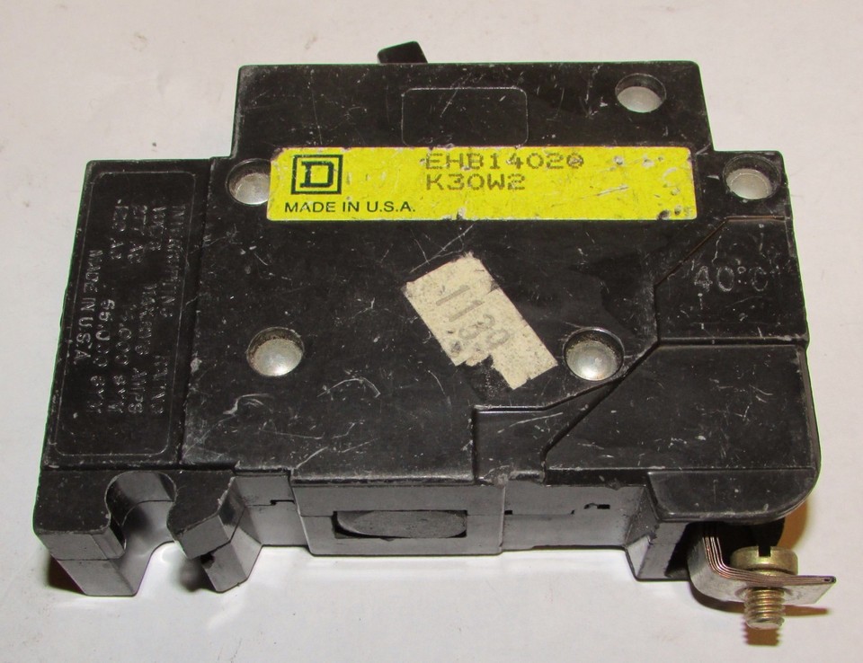 SQUARE D Type EHB Circuit Breaker Single Pole 20 Amp EHB14020 | eBay