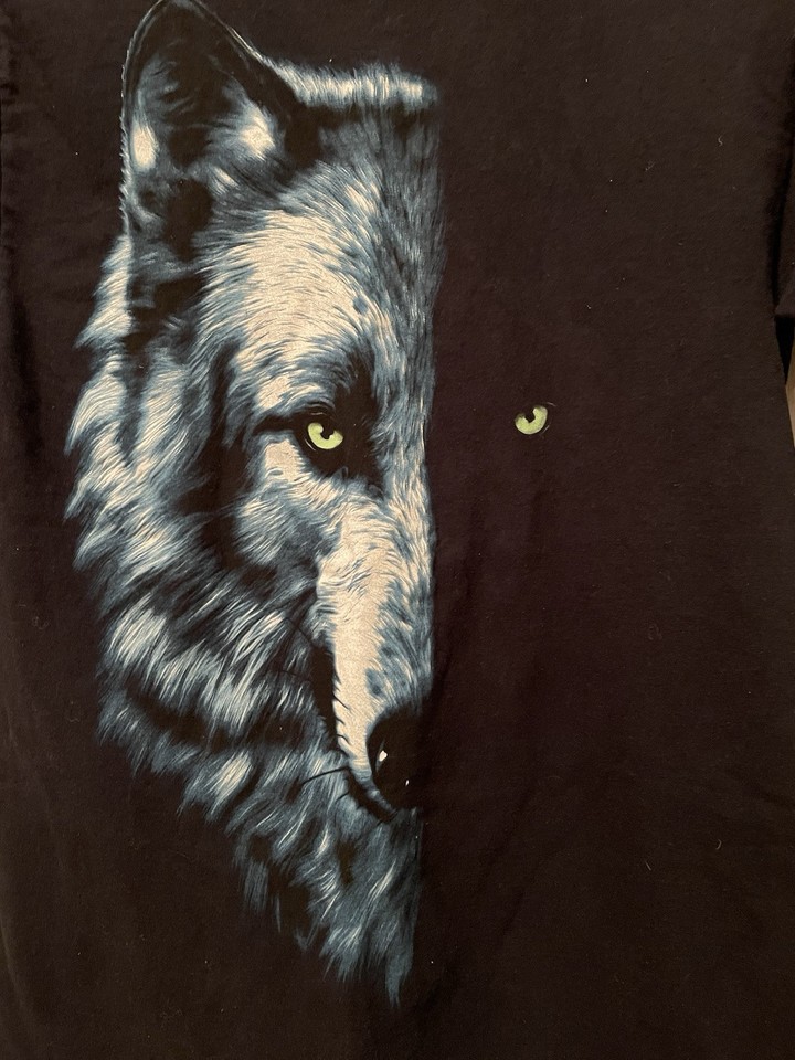 Y2K Wolf Shirt Size S | eBay