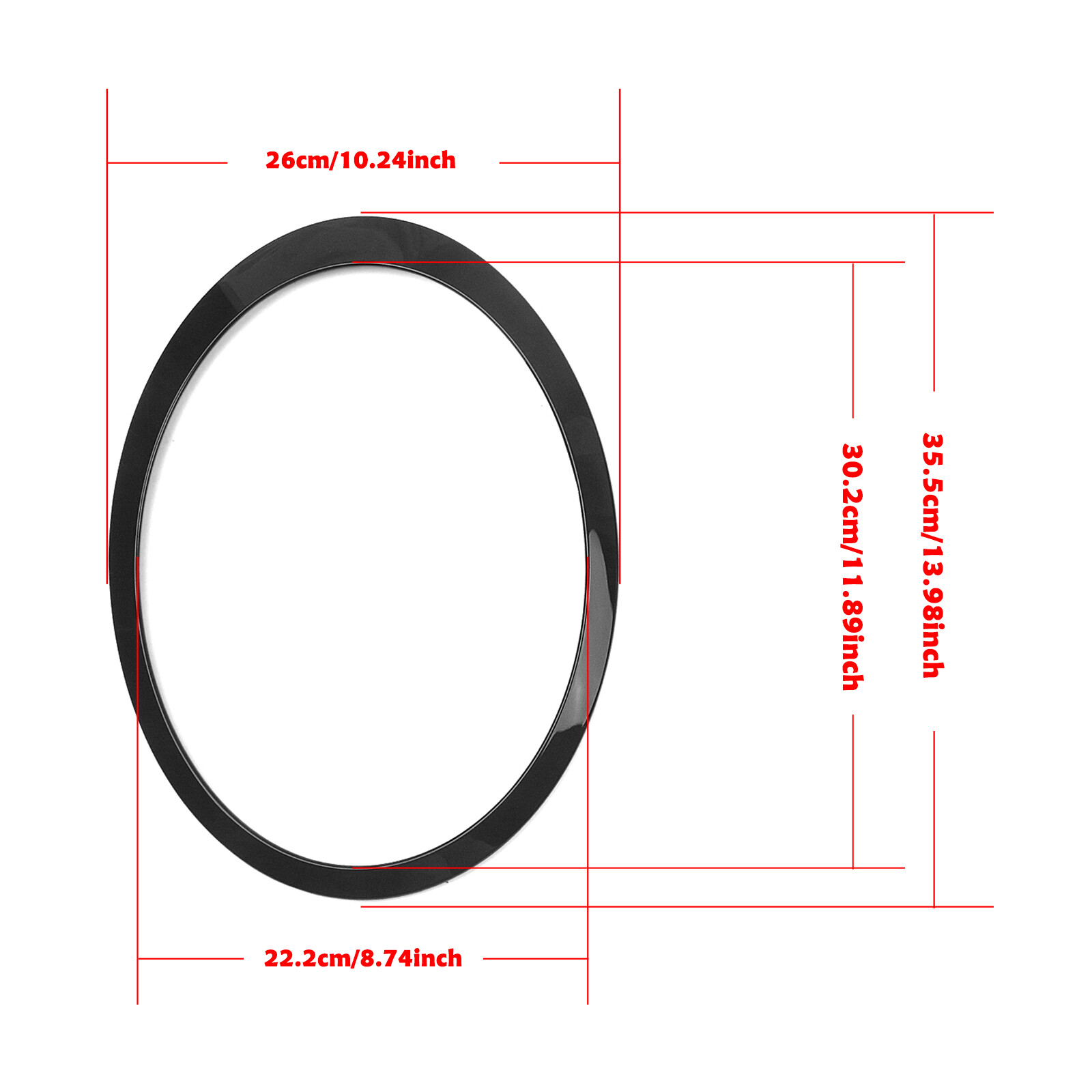 Black Headlight Taillight Frame Trim For Mini Cooper R55 R56 R57 2007 ...