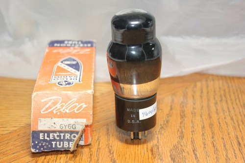 Delco Radio 6Y6 G Power Amplifier Tube ~ ST Shape ~ Koke B0ttle Shape ...