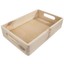 Small Shallow Wooden Serving Tray With Handles On Feet/ Unpainted Pine ...
