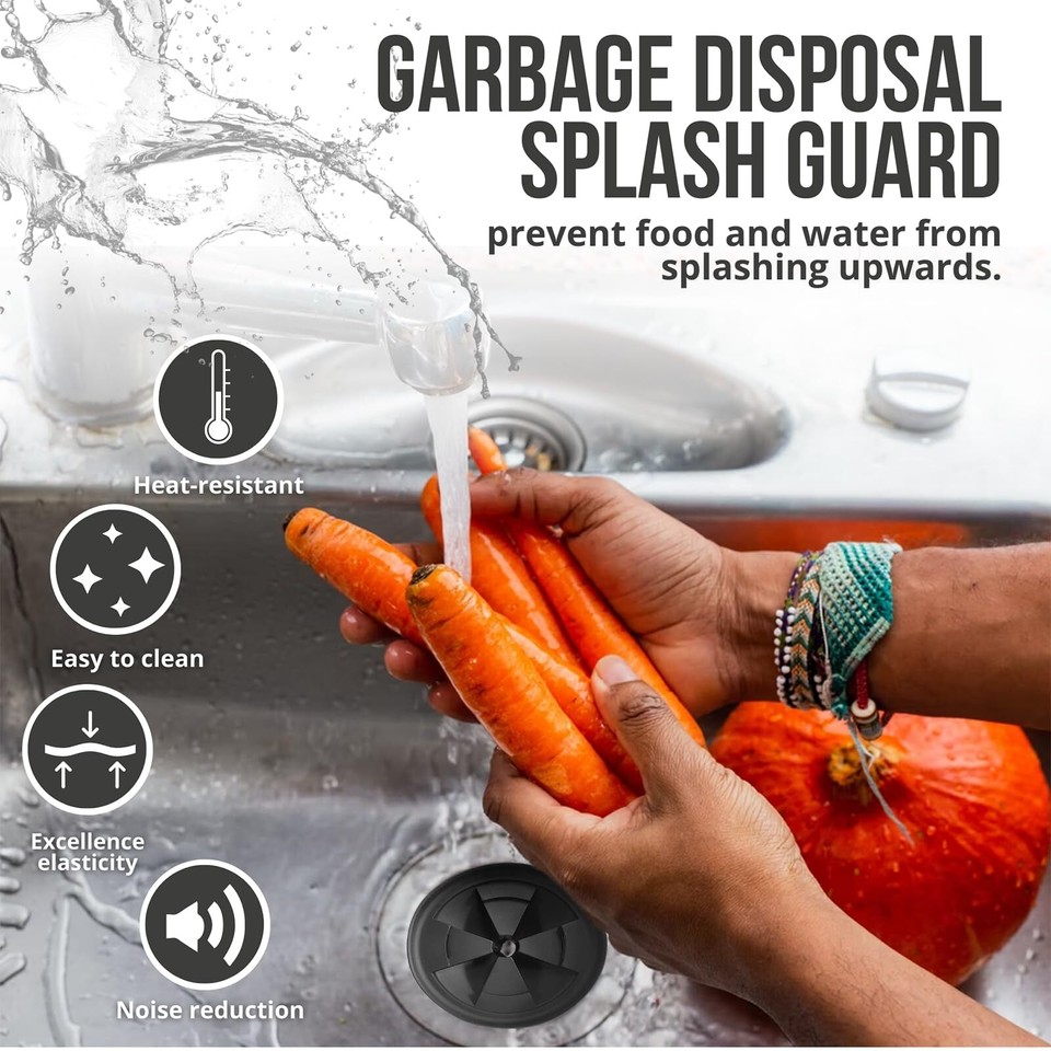 2-Pack Garbage Disposal Rubber Drain Insert - 3 3/8" Garbage Disposal ...