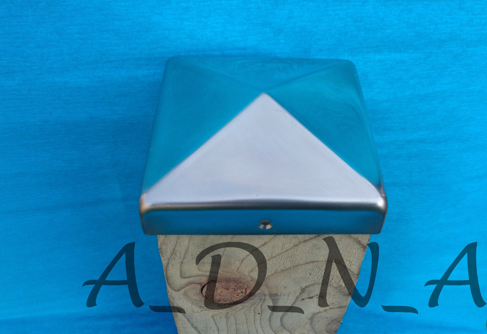 100mm x 100mm(4")SQUARE STAINLESS STEEL PYRAMID POST CAP FENCE/RAILING ...