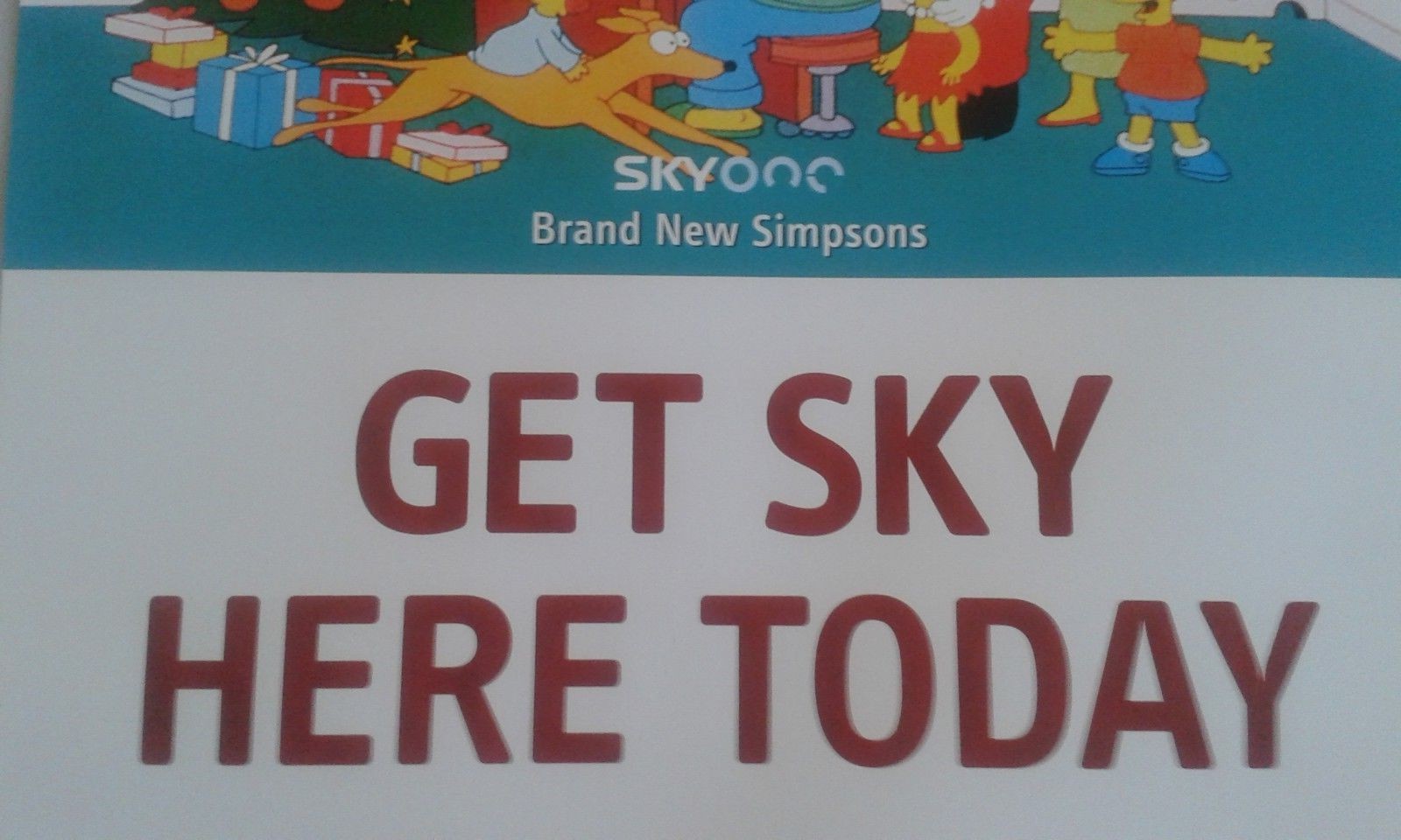 Sky Simpsons Poster 2003 | eBay