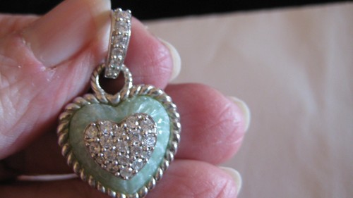 NICE JUDITH RIPKA PENDANT/ENHANCER, BALE OPENS, JADE & DMQ | eBay