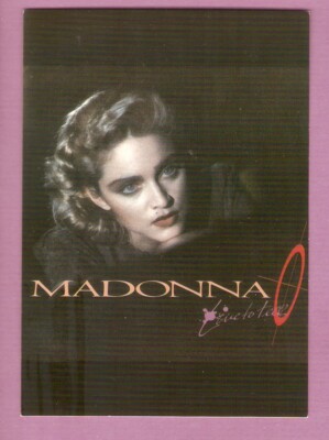 MADONNA carte postale CHANSON état top années 80/90 ed:-Media Com+ ...