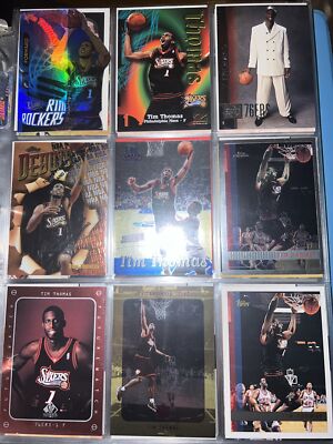 9 Card Lot Tim Thomas With Rcs Villanova Bucks Bulls 76ers Paramus ...