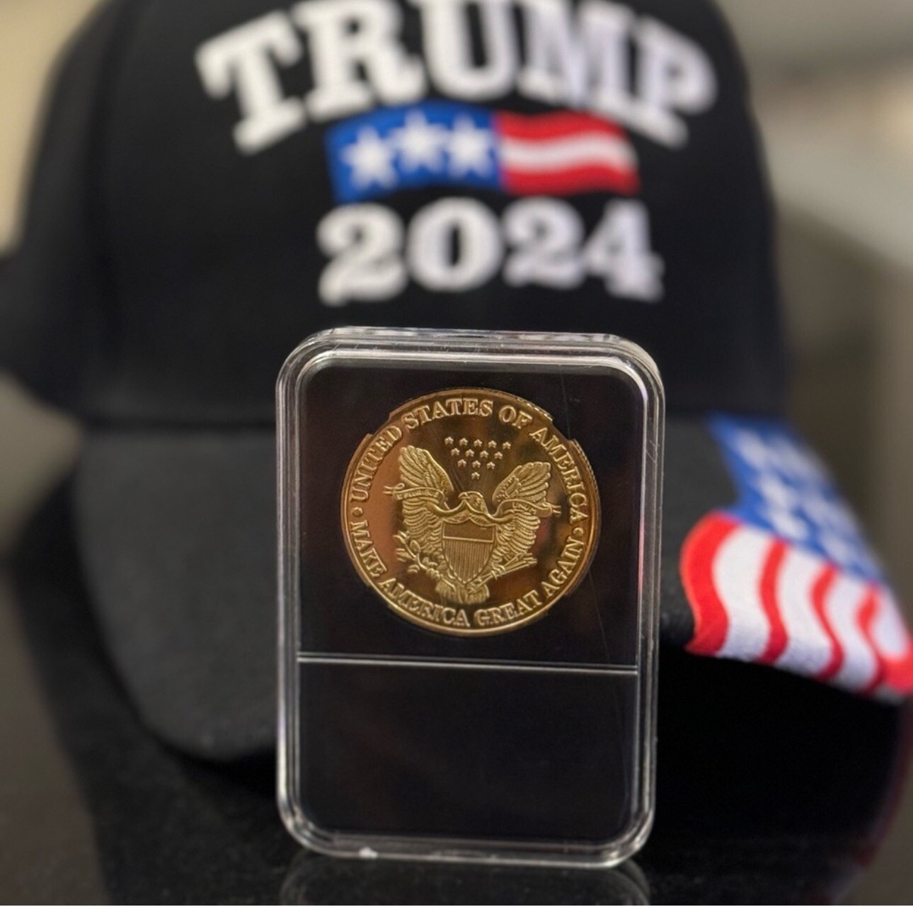 2024 Trump Gold Plated Challenge Coin 45th President of the United ...