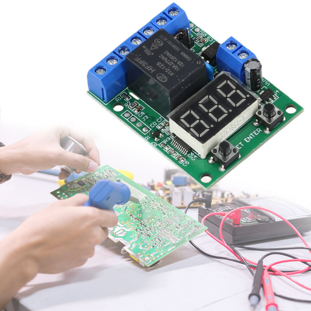 LED Relay Switch Controller Module DC 12V 0~999 Counting Range for ...