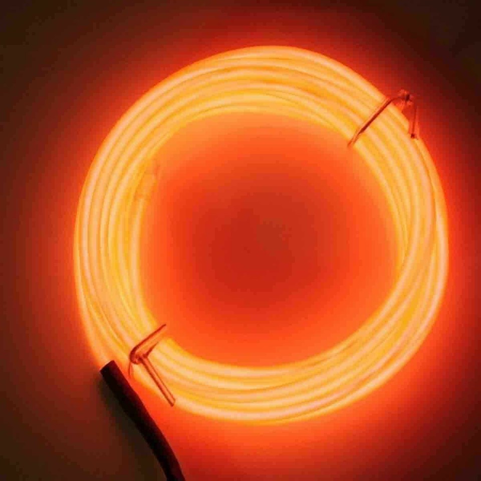 Car Cigarette Lighter Neon LED Light Glow EL Wire String Strip Rope ...