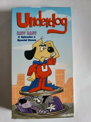 Underdog vs Riff Raff, Pre-Owned VHS ( 2 Episodes + Special Bonus ) | eBay