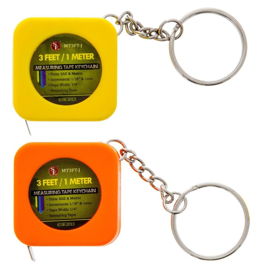 New 1pc 3 Feet Mini Measure Tap Ruler w/ Key Chain - Assort Color | eBay
