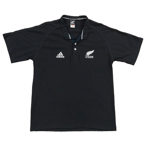 Vintage Adidas x All Blacks New Zealand Rugby Jersey Polo Shirt 90s/Y2k ...