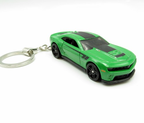 Keychain 2012 '12 Chevy Camaro ZL Green Car Rare Novelty 1:64 Diecast ...