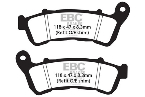 EBC Motorcycle Brakes FA388 Organic FA Series Pads 840655077206| eBay