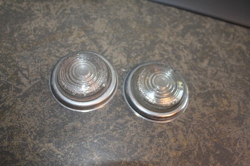 Nash Metropolitan Parking Light bezels and lenses, great pair, Lucas ...