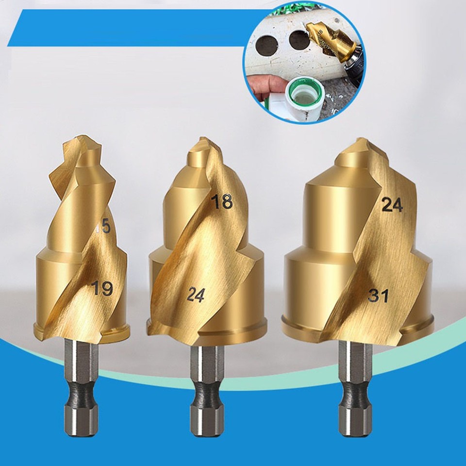 12pcs 20/25/32mm Step Drill Bit with Limit Swivel Groove PPR Lifting ...