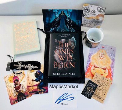 SIGNED The Ones We Burn by Rebecca Mix COMPLETE FAIRYLOOT BOX Ombre ...