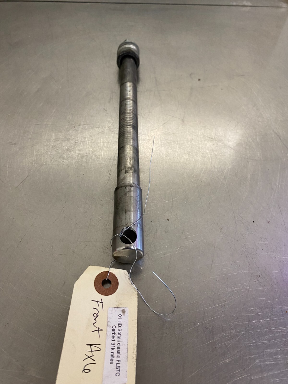 2001 Harley Davidson Softail Classic FLSTC Front Wheel Axle Assembly | eBay