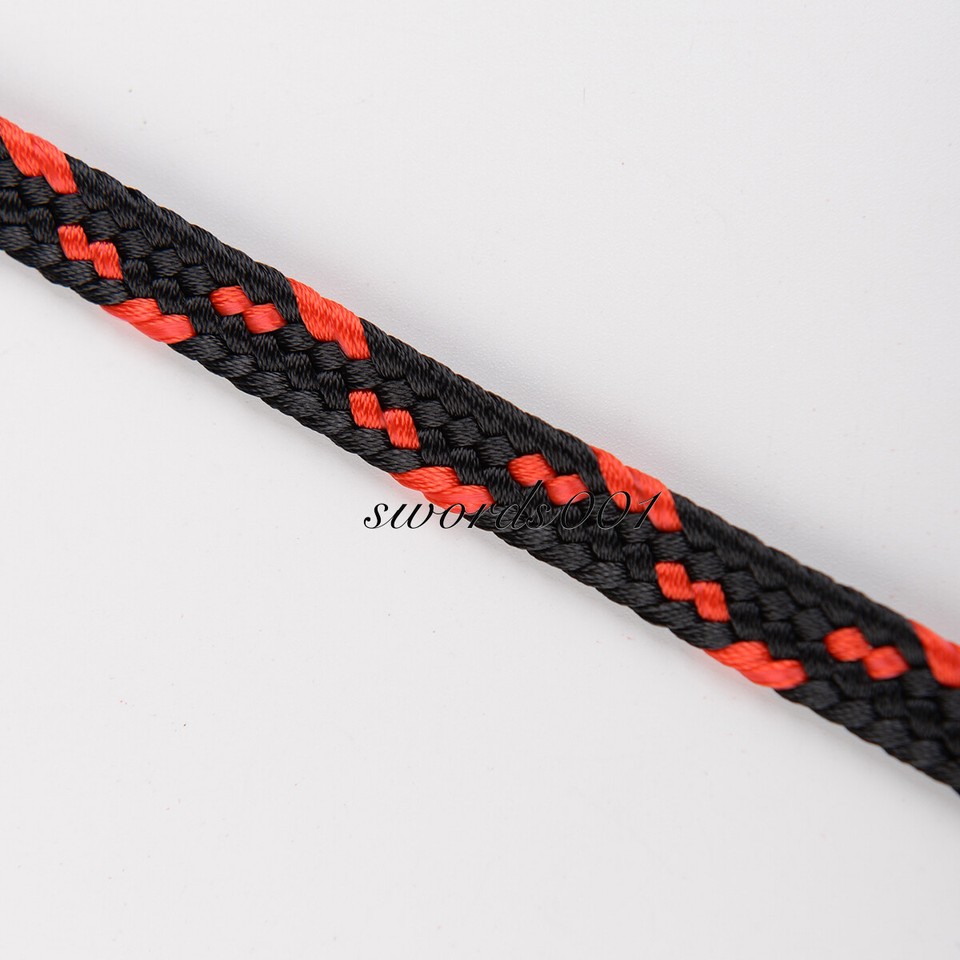 Black Red Thick Sageo Wrapping Cord For Japanese Samurai Sword Katana ...