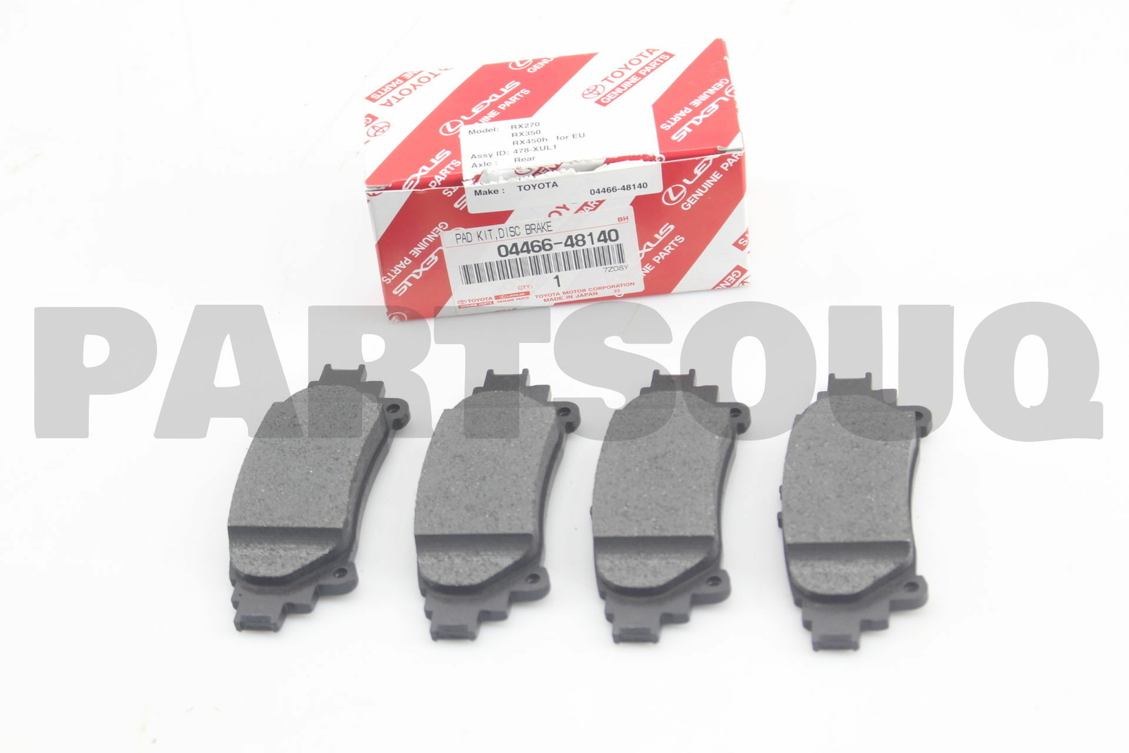 0446648140 Genuine Toyota PAD KIT, DISC BRAKE, REAR 04466-48140 | eBay