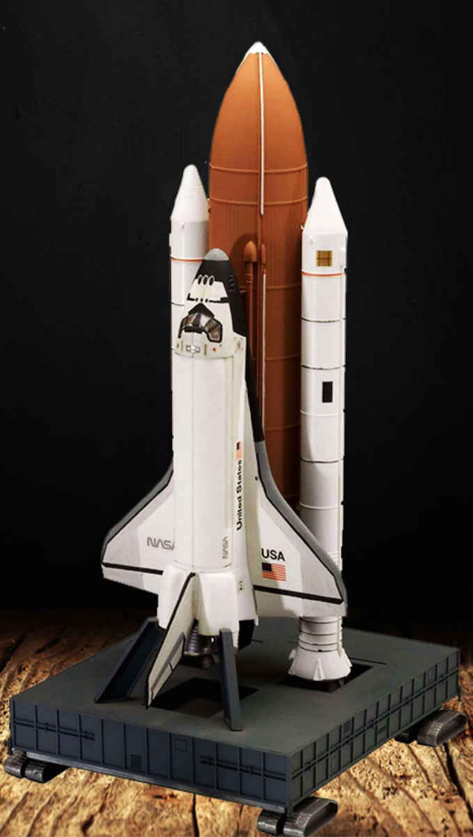 Model Space Shuttle Orbiter Model, Space Shuttle, Straight Wing Low