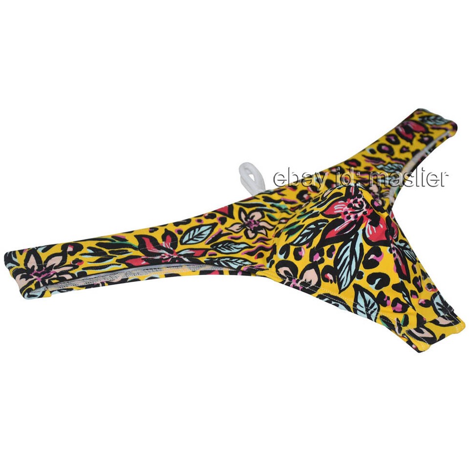 Men's Bikini Thong Swimwear Board Short Trunks Contour Pouch Tangas ...