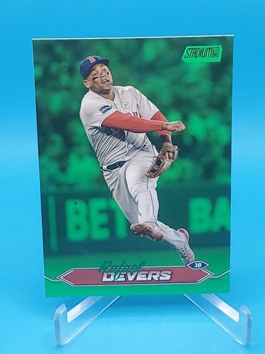Rafael Devers 2024 Topps Stadium Club #44 Green Foil Parallel 32/199 ...