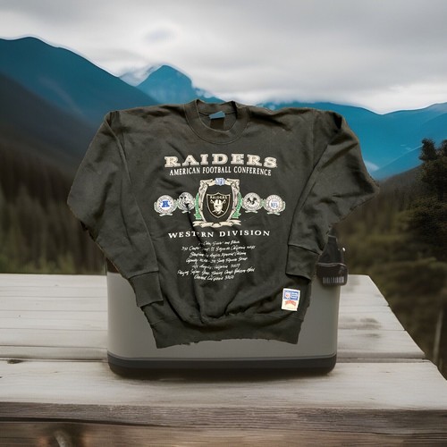 LA Oakland Raiders Nutmeg NFL Football Conference Sweatshirt Vintage ...