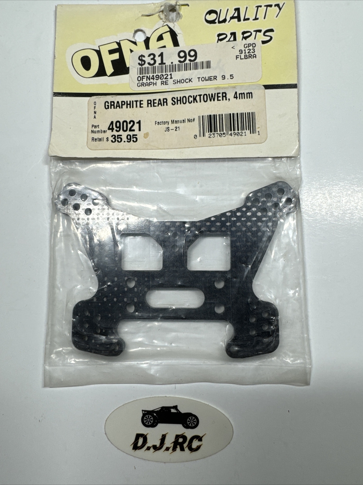 OFNA Racing 49021 Graphite REAR Shock Tower 4mm NIP NOS Vintage | eBay