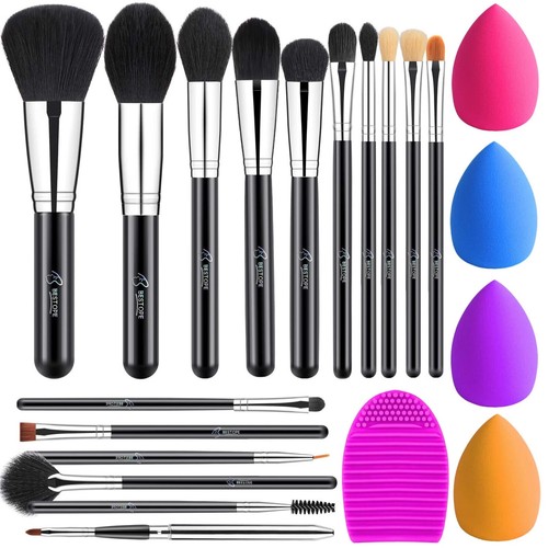 Ensemble de pinceaux de maquillage Bestope, 16 pièces. + 4 Fards à ...
