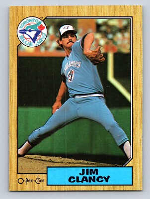 Jim Clancy 1987 Topps #122 Toronto Blue Jays | eBay