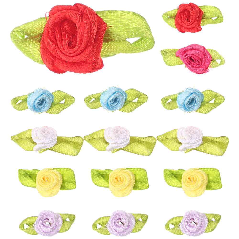Rolled Ribbon Roses Silk Prem By J&B | SINGLE SATIN RIBBON ROSE