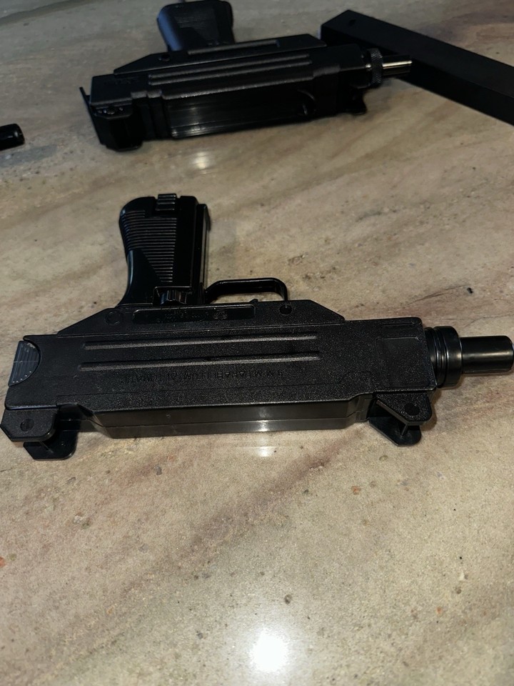 Vintage Larami Imperial Sekiden UZ 5 Toy Squirt water cap Gun motorized ...