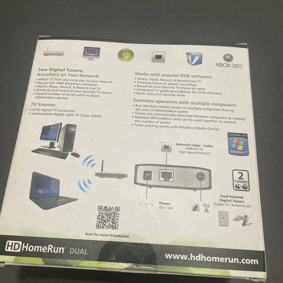 SiliconDust HD HomeRun DUAL HDTV Tv on your PC | eBay