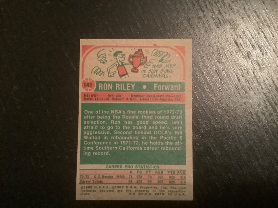 1973-74 Topps Basketball Set-Break #141 Ron Riley | eBay