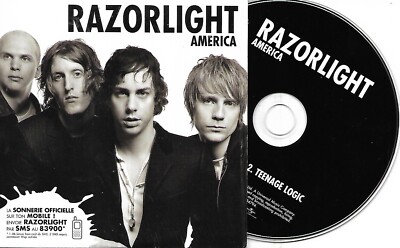 CD CARTONNE CARDSLEEVE 2 TITRES RAZORLIGHT AMERICA 2007 FRANCE | eBay