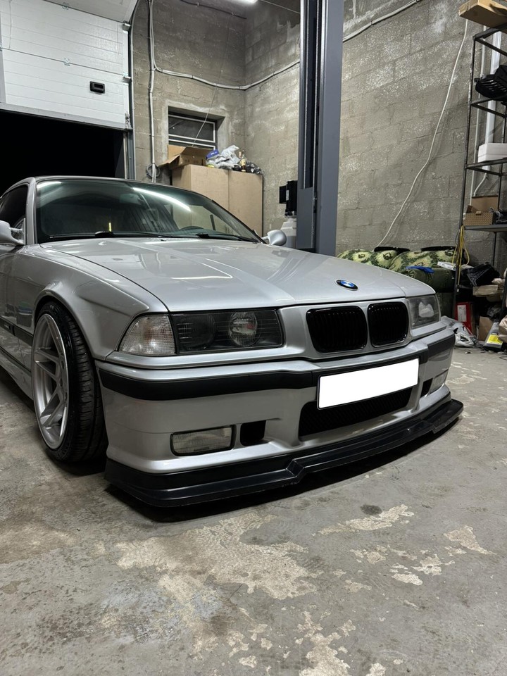 bmw E36 GT style Front lip spoiler M3 bumper splitter abs plastic ...