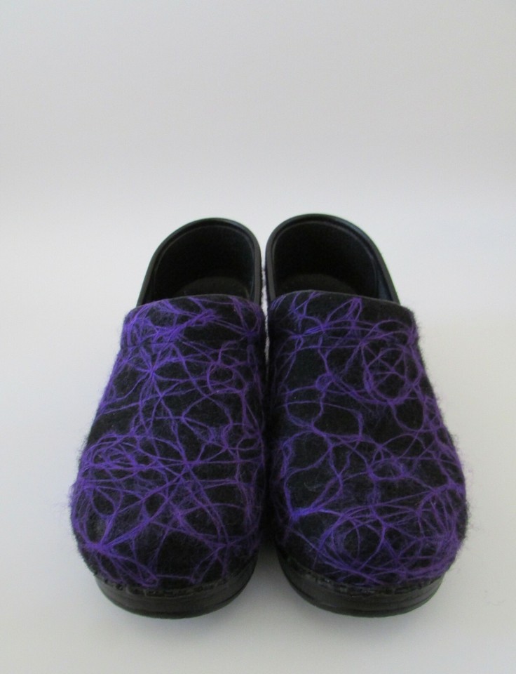 DANSKO Purple Wool Swirl Clogs Sz 37 6.5-7 | eBay