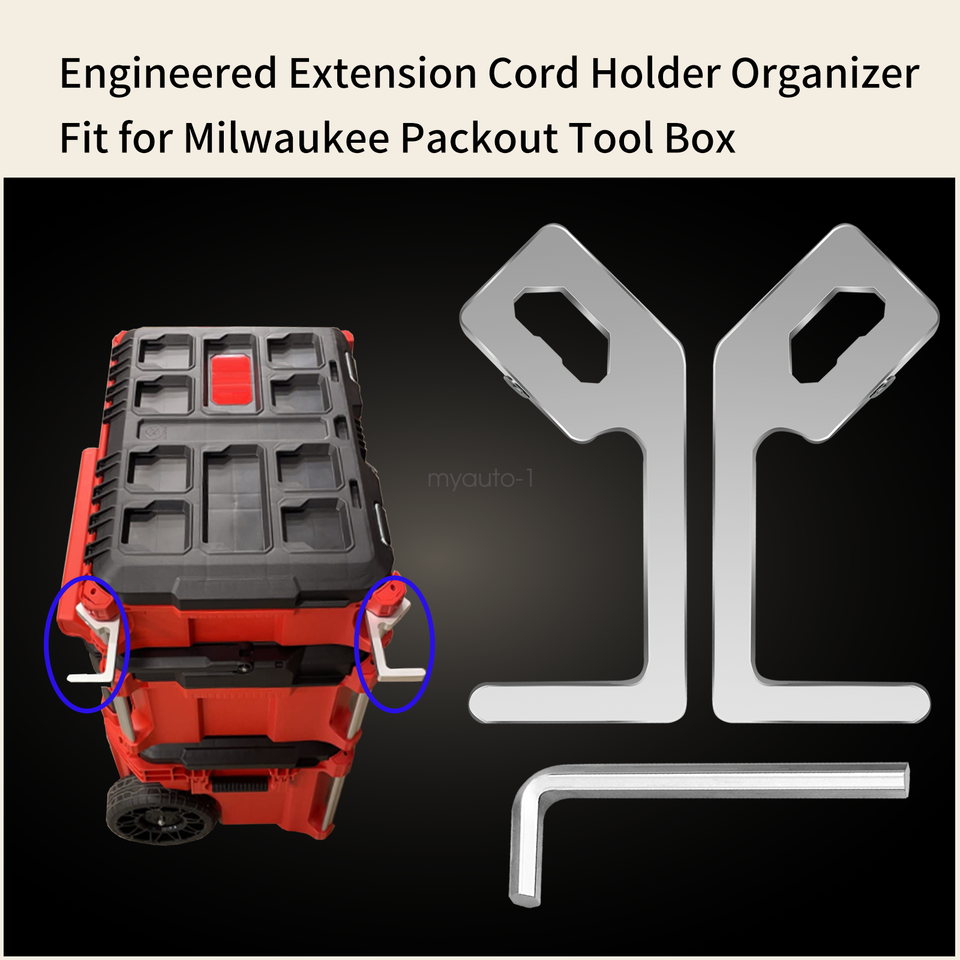 For Alpha Engineered Extension Cord Holder Organizer &Milwaukee Packout ...