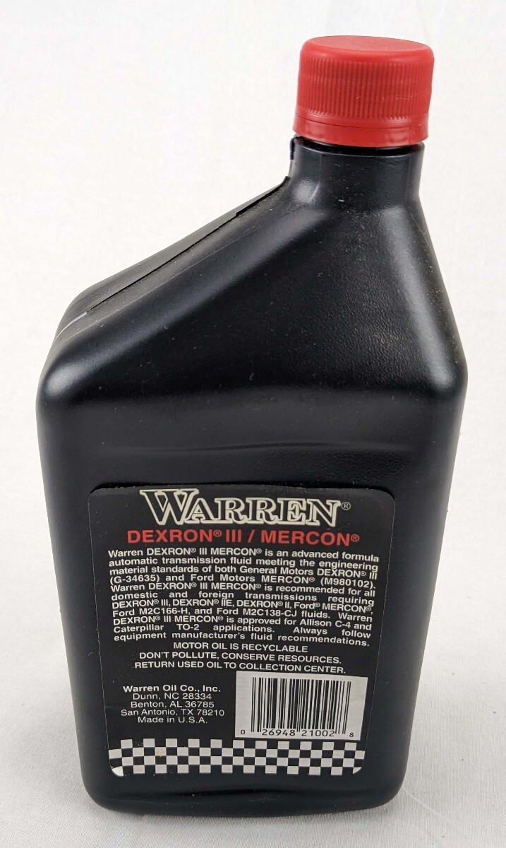 Dexron III Mercon Automatic Transmission Fluid ATF 12 Pack QTS Warren ...