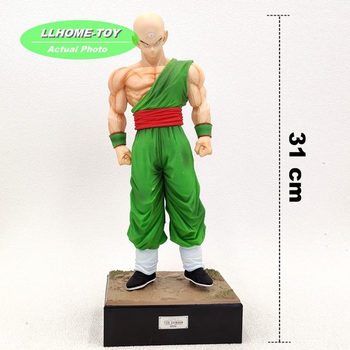 Anime Dragon Ball Z Tien Shinhan muscle stand make a fist statue Figure ...