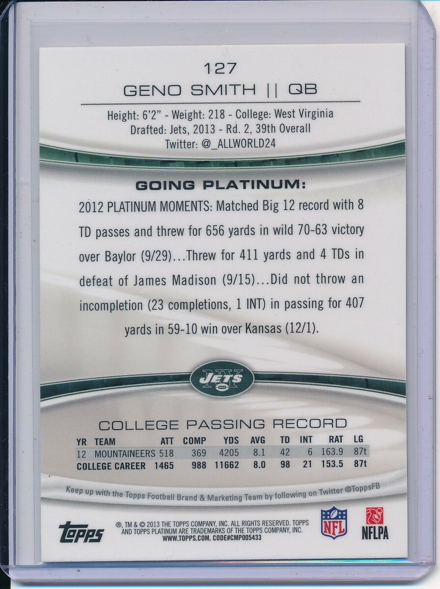 Carta Da Parati Geno Smith Jets