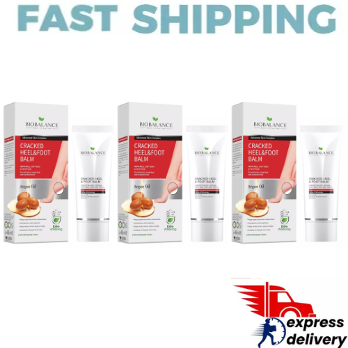 3X BioBalance Cracked Heel & Foot Balm Argan Oil For Repairs, Softens ...