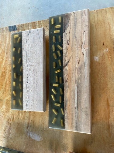 New Handmade Wood Epoxy Bullet Custom Cutting Board in Black | eBay