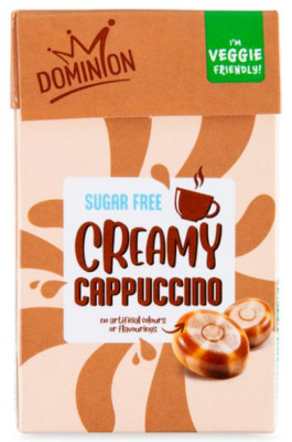 Dominion Sugar-Free Creamy Cappuccino Flavoured Sweets Vegetarian 44g ...